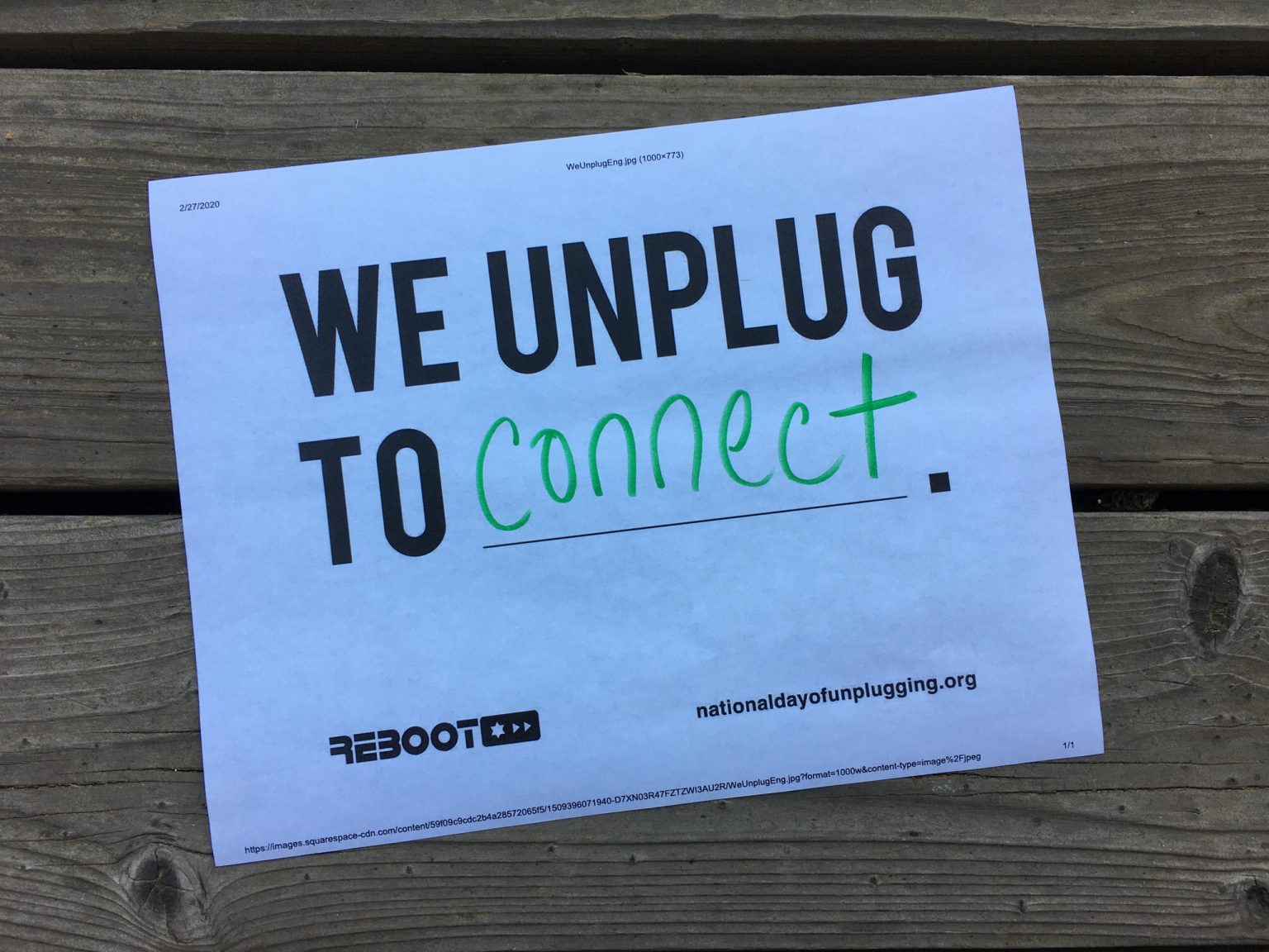National Day of Unplugging - Kennolyn Camps